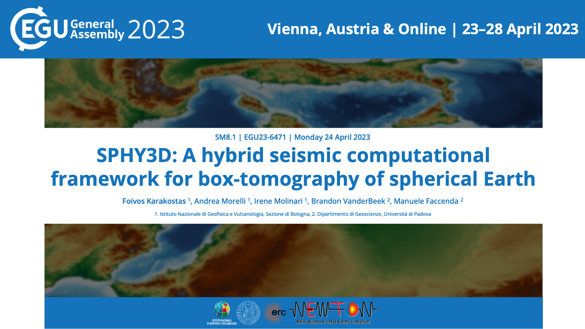 EGU23 - "SPHY3D: A hybrid seismic computational framework for box-tomography of spherical Earth ...